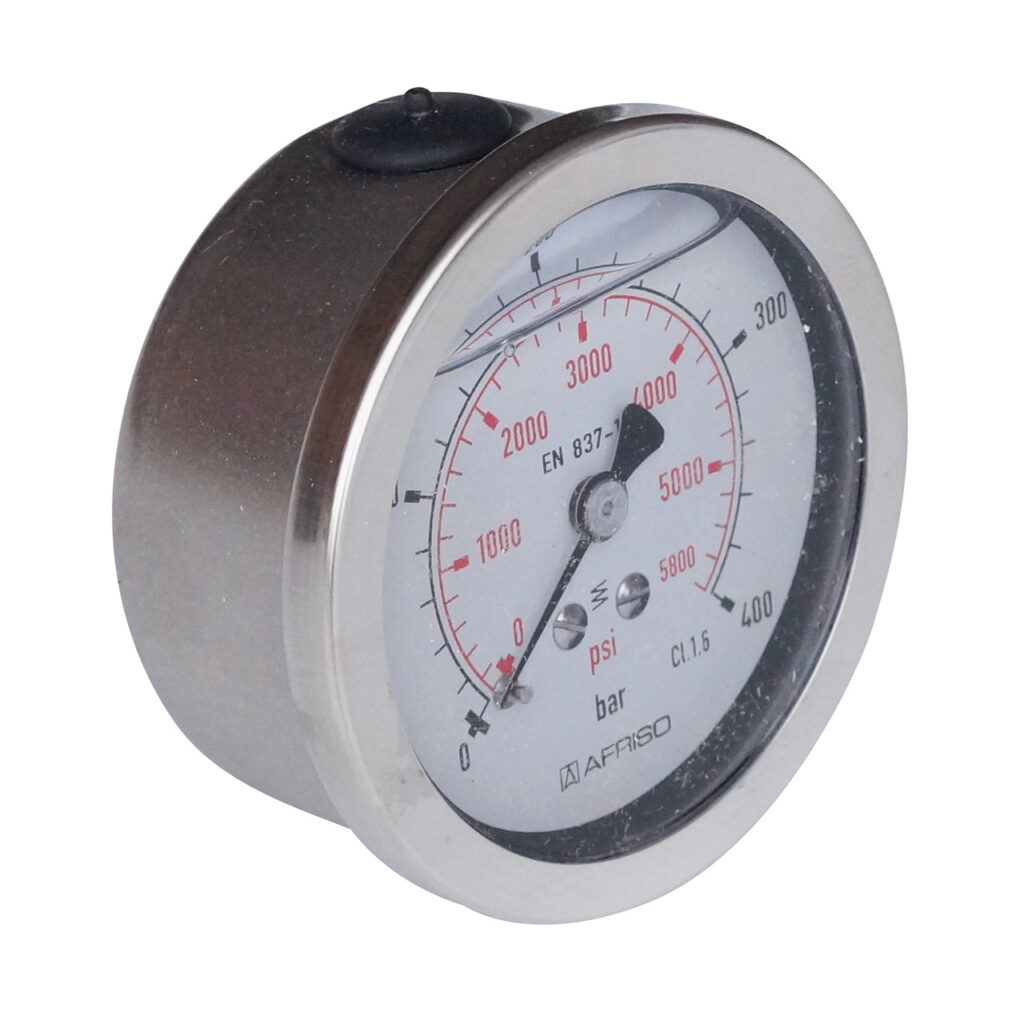 MANOMETER, 0-400 BAR (LP) - MAXI-PRESS Elastomeric, Inc