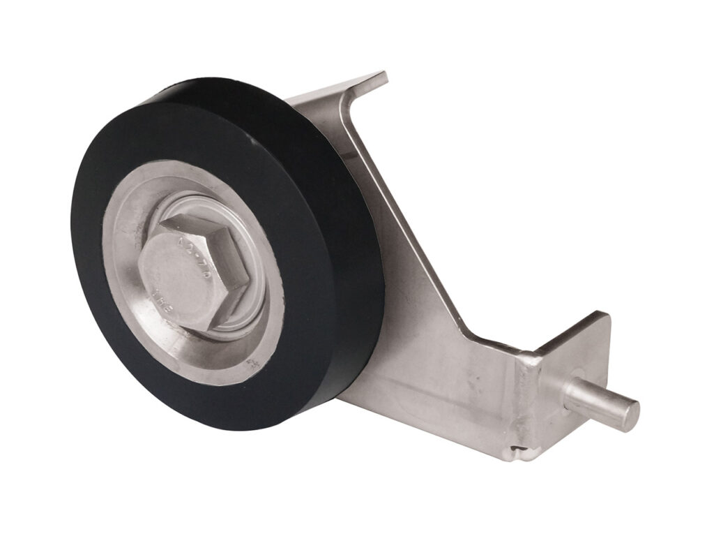 GUIDE, ROLLER LEFT W/BRACKET - MAXI-PRESS Elastomeric, Inc